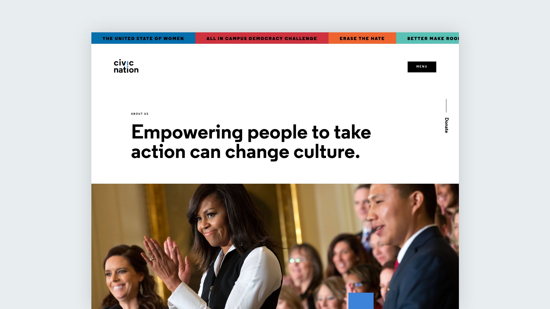 Civic Nation brand, digital, website - NUU Group