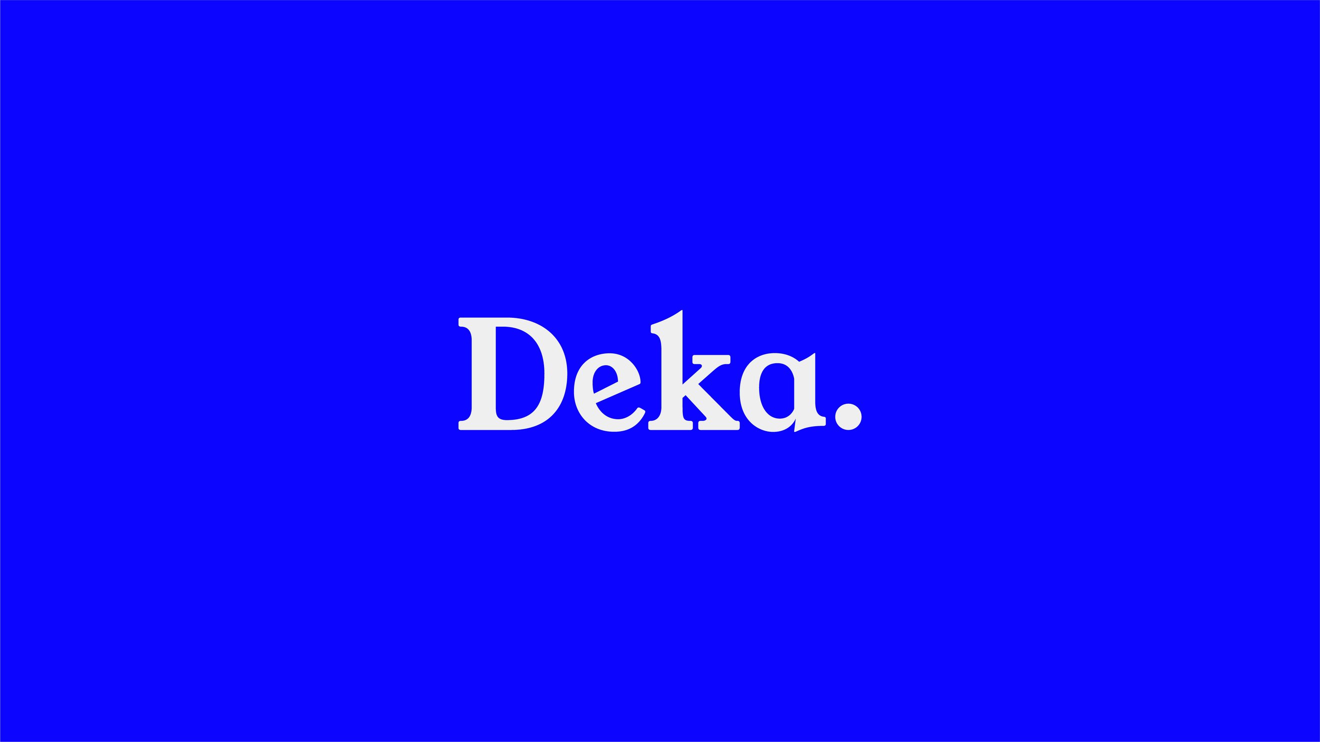 Deka Solutions brand, digital product, website - NUU Group