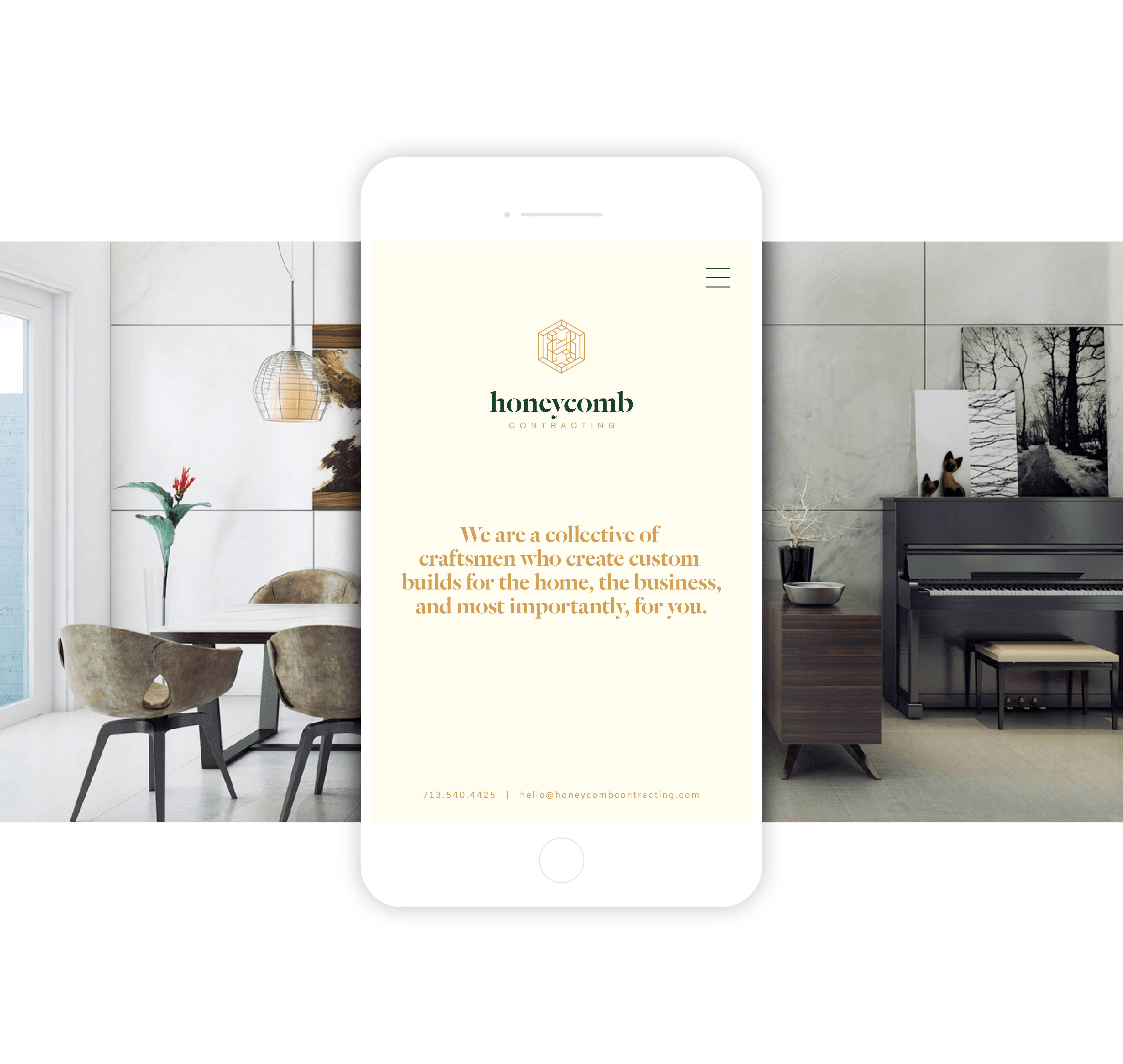 Honeycomb Contracting branding and website - NUU Group